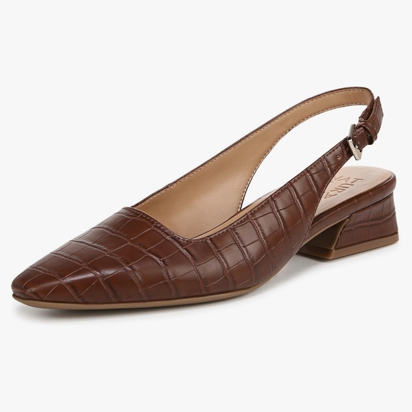 Naturalizer | Shoes | Brown Slingback Block Heel Shoes | Poshmark